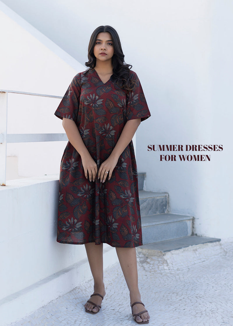Buy Pure Cotton Summer Dresses for Women Online - SPARSA - SPARSA